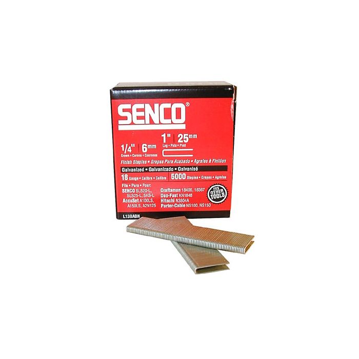 Senco 18 Gauge 1/4" Crown Staples | Hardware Distributors