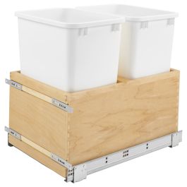 Rev-A-Shelf Value Line Soft Close Waste Pullout 14-1/2 Wide 35qt Double ...